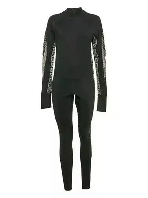 Fendi Ff-logo Jumpsuit - Black
