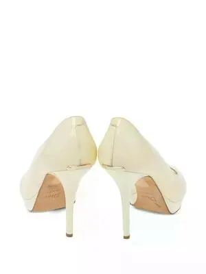 Dior 115mm Patent Leather Peep-toe Pumps