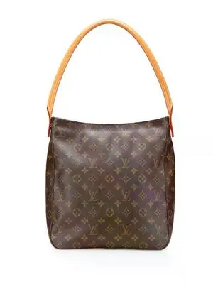 LOUIS VUITTON Monogram Looping Gm Shoulder Bag - Brown