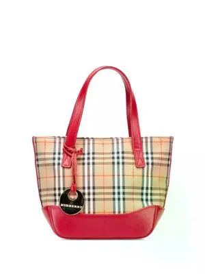 Burberry Haymarket Check Canvas Handbag