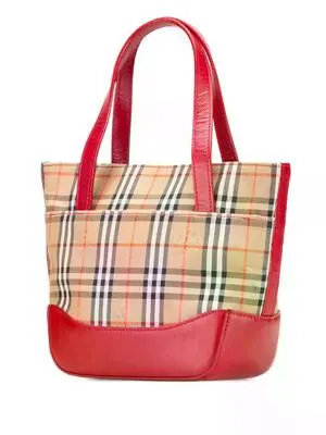 Burberry Haymarket Check Canvas Handbag