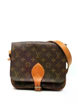 LOUIS VUITTON 1990 Monogram Cartouchiere Mm Crossbody Bag