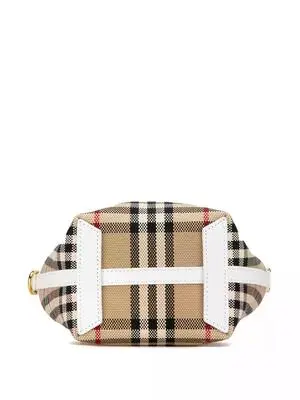 Burberry Mini House Check London Tote Satchel - Brown