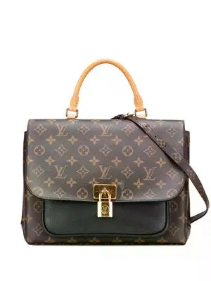 LOUIS VUITTON 2018 Monogram Marignan Satchel - Black