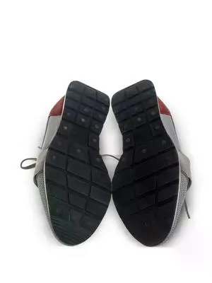Balenciaga Mixed-material Athletic Sneakers - Grey