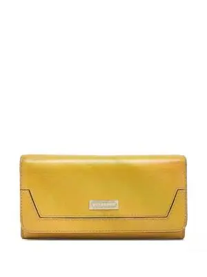 Burberry Leather Wallet - Yellow
