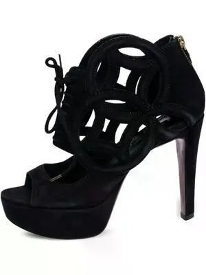 LOUIS VUITTON 120mm Monogram-cut Out Sandals