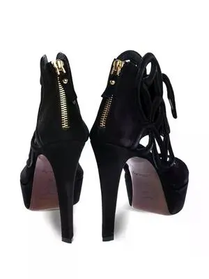 LOUIS VUITTON 120mm Monogram-cut Out Sandals