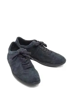 TOD'S Suede Lace-up Sneakers - Blue