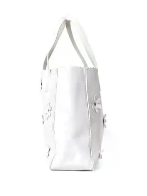 Prada 1999 Floral-appliqué Tote Bag