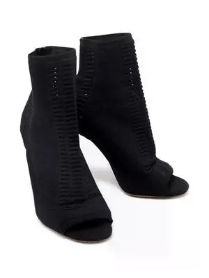 GIANVITO ROSSI 110mm Peep-toe Ankle Boots