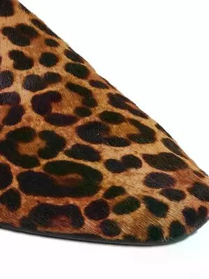 JIMMY CHOO Leopard-print Slides