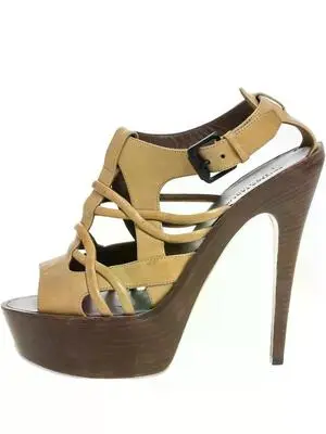 Bottega Veneta Leather Platform Sandals