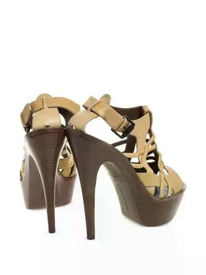 Bottega Veneta Leather Platform Sandals