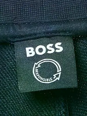 BOSS Cotton Drawstring Trousers - Blue