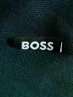 BOSS Cotton Drawstring Trousers - Blue