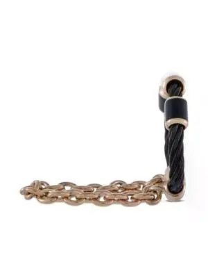 CHARRIOL Chain-link Enamel Ring - Black
