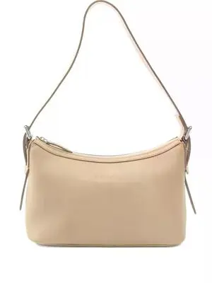 Burberry Leather Shoulder Bag With Buckle Detail