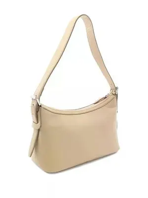 Burberry Leather Shoulder Bag With Buckle Detail