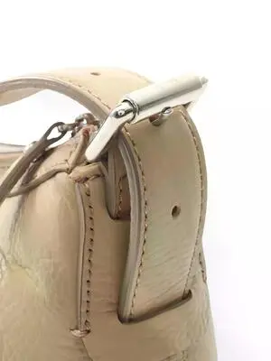 Burberry Leather Shoulder Bag With Buckle Detail