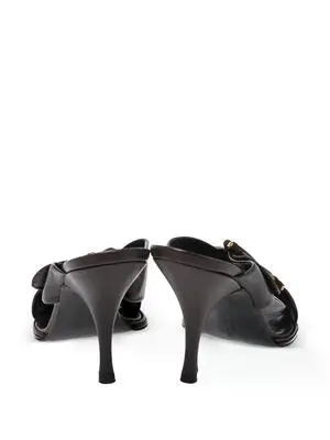 FERRAGAMO 100mm Patent-leather Crisscross Sandals