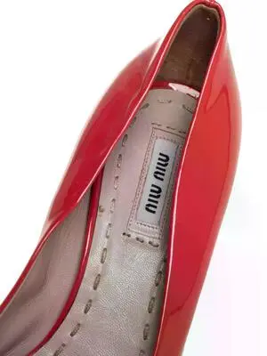 Miu Miu 50mm Crystal-embellished Peep-toe Pumps