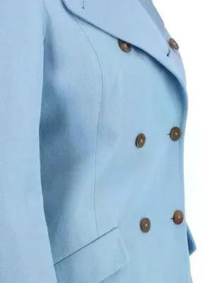 JIL SANDER Double-breasted Cotton-blend Coat