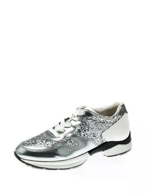 TOD'S Glitter Leather Sneakers