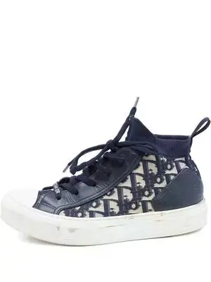 Dior Panelled Oblique High-top Sneakers