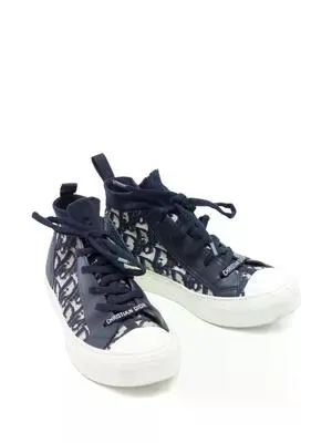 Dior Panelled Oblique High-top Sneakers