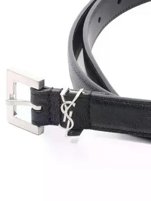 Saint Laurent Cassandre Leather Belt