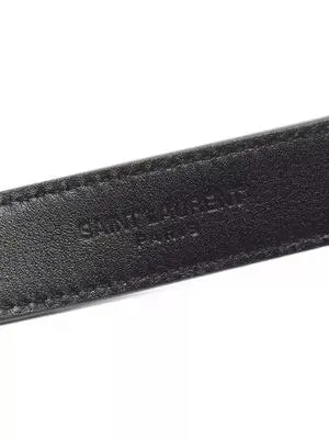 Saint Laurent Cassandre Leather Belt