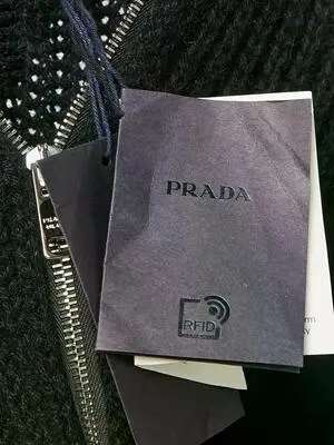 Prada Rib-knit Zip-up Cardigan