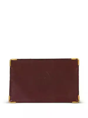 Cartier 1990s Leather Card Holder - Red