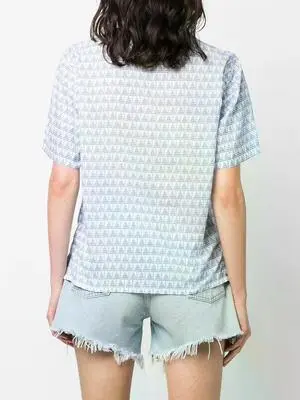 Hermès 1960s Geometric Print T-shirt - Blue