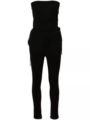 Gucci 2000s Drop Crotch Jumpsuit - Black