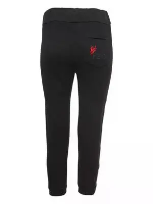Fendi Cotton Embroidered Logo Jeans