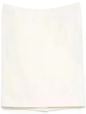 Dior 1990s Wool Mini Skirt - Neutrals