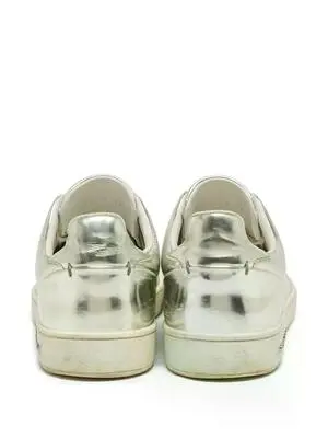 LOUIS VUITTON Metallic Leather Lace-up Sneakers