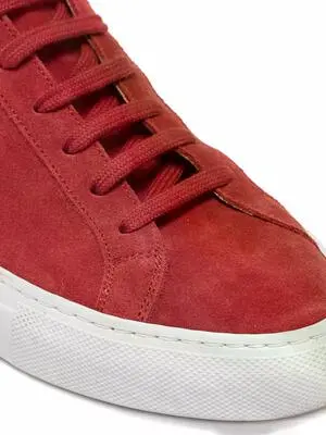 COMMON PROJECTS Suede Low-top Sneakers - Red