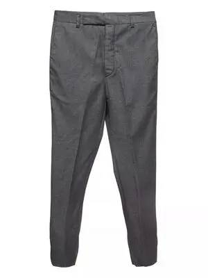 Prada 2024 Wool Pleated Trousers - Grey