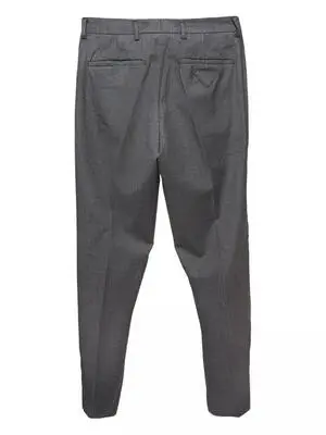 Prada 2024 Wool Pleated Trousers - Grey