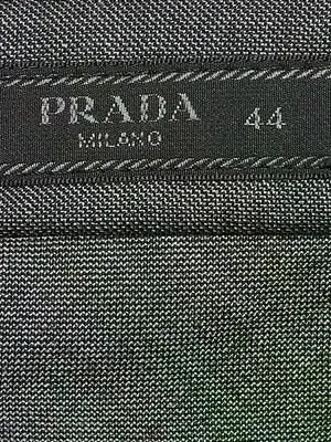 Prada 2024 Wool Pleated Trousers - Grey