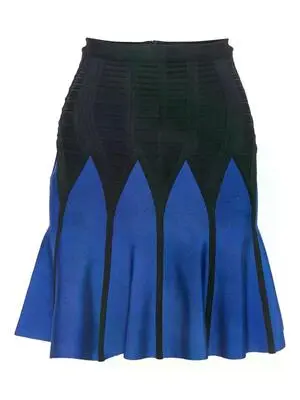 Herve Leger Flared Mini Skirt