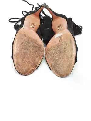 AQUAZZURA 100mm Suede Sandals