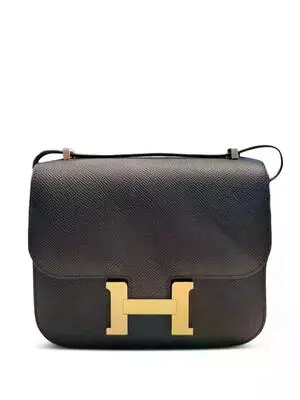 Hermès Special Order Constance 18 Verso Cross Body Bag - Black