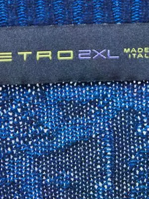 Etro Paisley-jacquard Wool Sweater - Blue