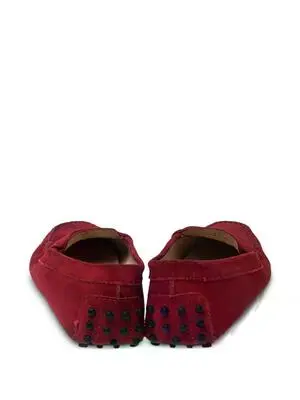 TOD'S Vintage Leather Loafers - Red