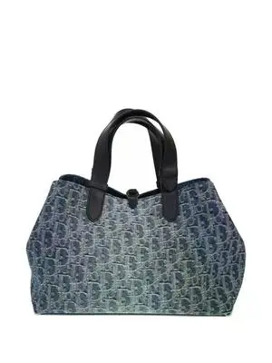 Dior Denim Oblique Monogram Tote Bag