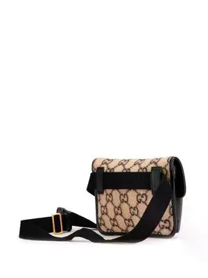 Gucci Gg Wool Slim Belt Bag - Brown